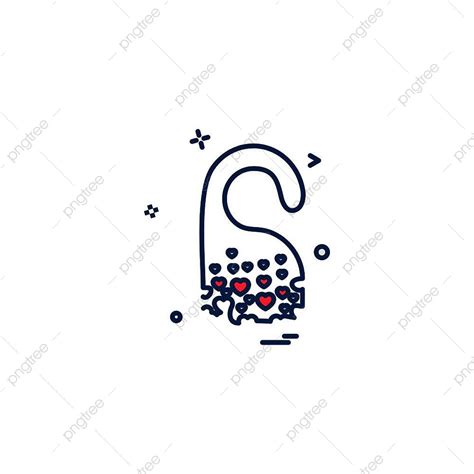 Gambar Valentine Rsquo Vektor Desain Ikon Hari S Pola Latar Belakang