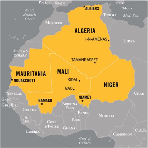 Download Hd Map Of Terrorism In North And West Africa Map Of
