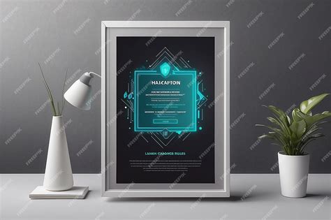 Premium Photo Tech Hackathon Coding Challenge Rules Signage Mockup