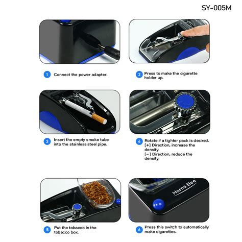 GR-12-005 Horns Bee Electric Cigarette Rolling Machine
