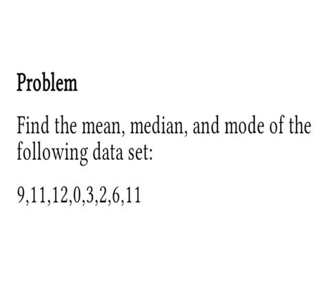 Mean Median And Mode Example 2 Even Numbered Set