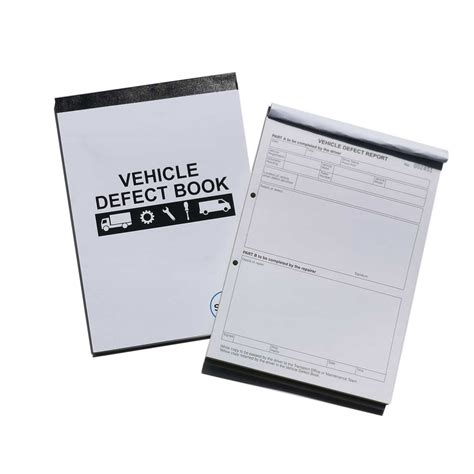 Vehicle Defect Book Pad Of 30 — Sg World