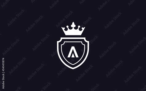 Crown Vector And Shield Symbol Icon And Royal Luxury Shield Monogram Vector King And Queen