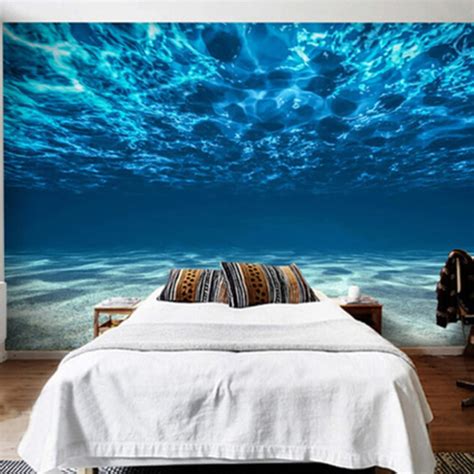 Ocean Wallpaper For Bedroom 3d 5d Sea View Beach Tv Background Mural