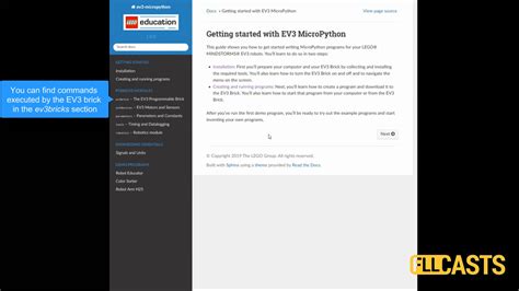 How To Use The Command Documentation In The Pybricks Fllcasts