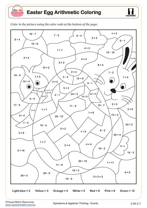 Easter Worksheets Math Peggy Worksheets