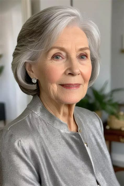 22 Gray Hairstyles For Women Over 70