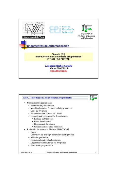 T03 Introduccion A Los Automatas Programables 1500 Tema 3 2h Introducción A Los Autómatas