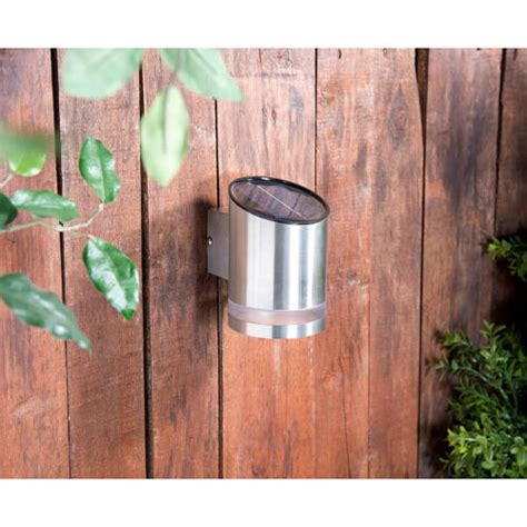 Lunartec 2er Set Elegante Solar LED Wandleuchte für den Außenbereich Edelstahl eBay de