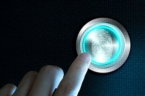 Premium Photo Biometric And Security Concept Scanning Fingerprint