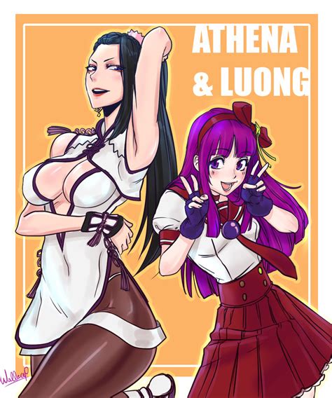 Asamiya Athena And Luong The King Of Fighters And 1 More Drawn By