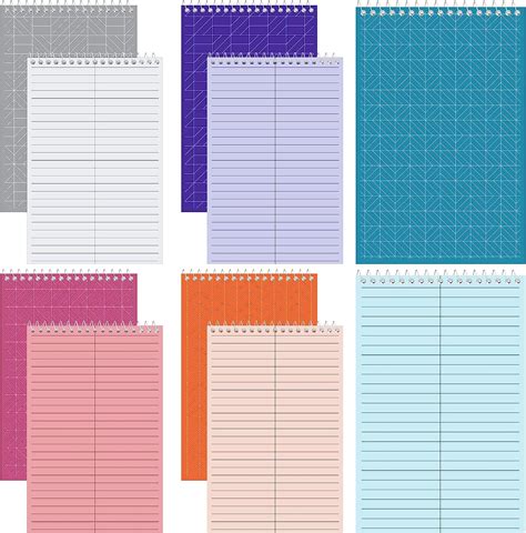 Lincia Top Spiral Steno Pads 6 X 9 Gregg Rule Inner