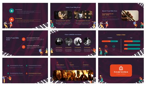 Jazz Live Music Free Google Slides Template Powerpoint Theme
