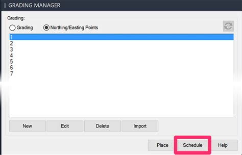 Northing Easting Points