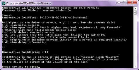 Safely Remove Usb Device With Removedrive Software For Windows