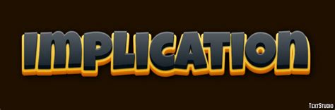 Implication Text Effect And Logo Design Word