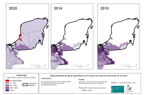 Disponibilidad De Agua Superficial En El Consejo De Cuenca Pen Nsula De Yucat N Para Los A Os
