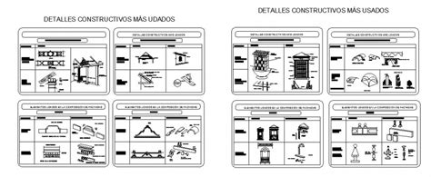 Most Used Constructive Structure Cad Drawing Details Dwg File