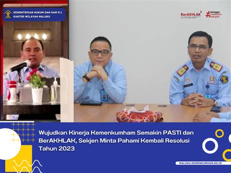 Wujudkan Kinerja Kemenkumham Semakin PASTI Dan BerAKHLAK Sekjen Sampaikan Ini Kumparan