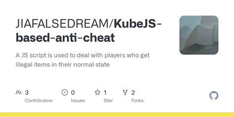 Github Jiafalsedreamkubejs Based Anti Cheat A Js Script Is Used To