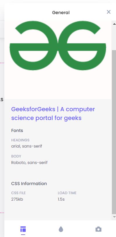 Css Peeper New Tool For Web Designers Geeksforgeeks