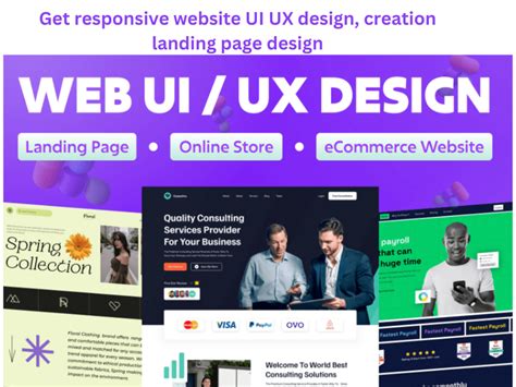 A Responsive Website UI UX Design Creation Landing Page Web Designer Upwork