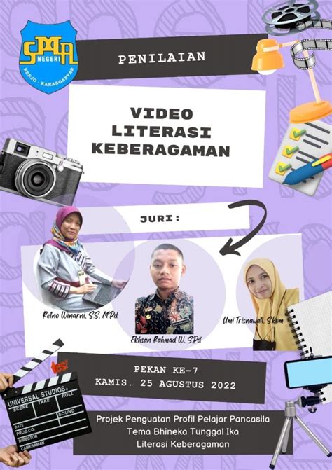 LOMBA MADING DAN VIDEO KEBERAGAMAN SEBAGAI PROJEK DALAM IMPLEMENTASI