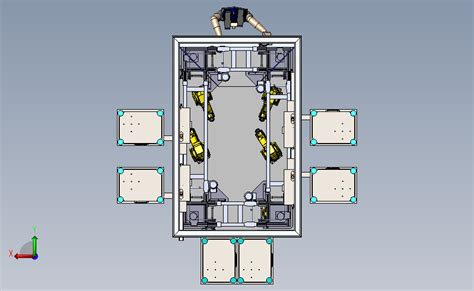 Robotic Cell环形组装线sw18 Solidworks 2018 模型图纸下载 懒石网