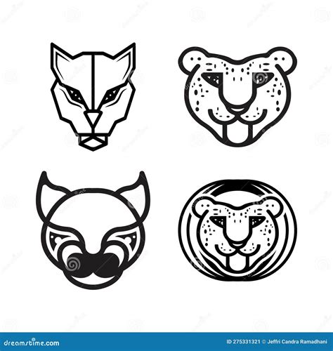 Panther Head Logo Icon Vector Design Stock Vector Illustration Of