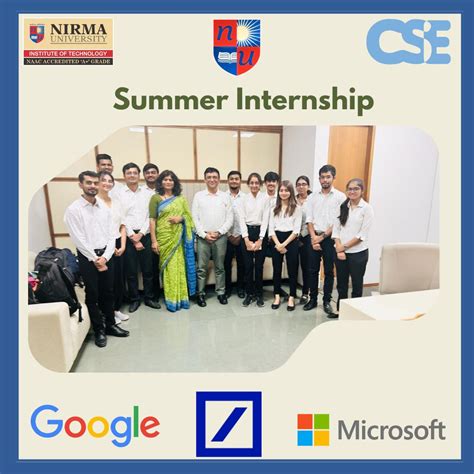 Nirma University Department Of Computer Science And Engineering On Linkedin Internship