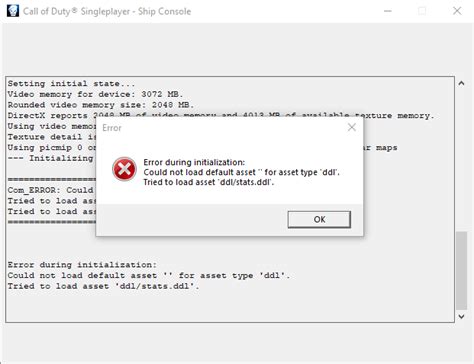 Tried To Load Asset Dllstatsdll Error Plutonium
