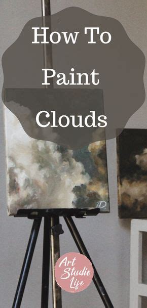 How To Paint Clouds Easy Step By Step Tutorial Art Studio Life Cloud Painting Acrylic Oil