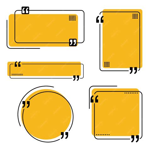 Premium Vector Collection Of Cute Blank Dialogue Boxes Modern Text