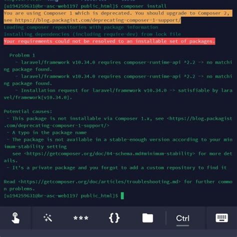 Shared Hosting Is Upgrading Composer Is Only Option Here Stack