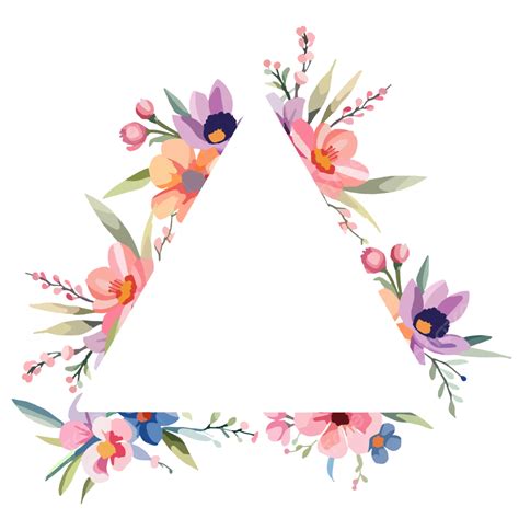 Flower Frame Wedding Decoration Invitation Greeting Wreath Flower