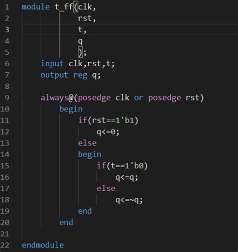 Verilog Examples D T SR JK Flip Flops VLSI Verification Concepts