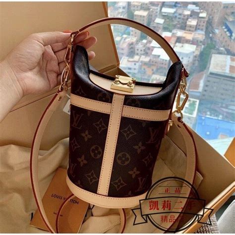 【凱莉二手】 Louis Vuitton 路易威登 薯條包 斜挎包 單肩包 水桶包 手提包 M43587 現貨 蝦皮購物
