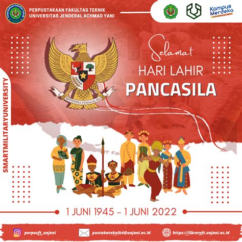 Selamat Hari Lahir Pancasila Perpustakaan Fakultas Teknik Unjani