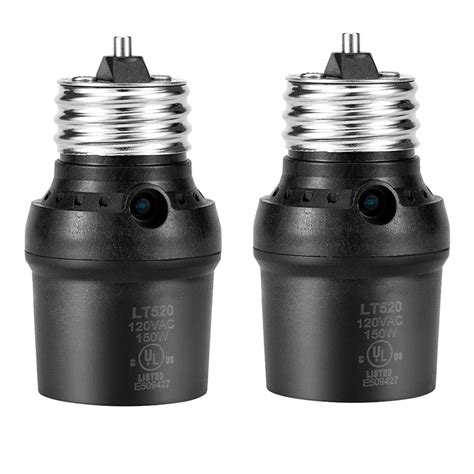 Light Sensor Socket Automatic Dusk To Dawn Sensor Socket Light Bulb Socket For Light Fixtures