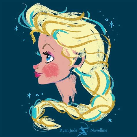 Disney Elsa Frozen Portrait Video Tutorial Disney Art Frozen Fan