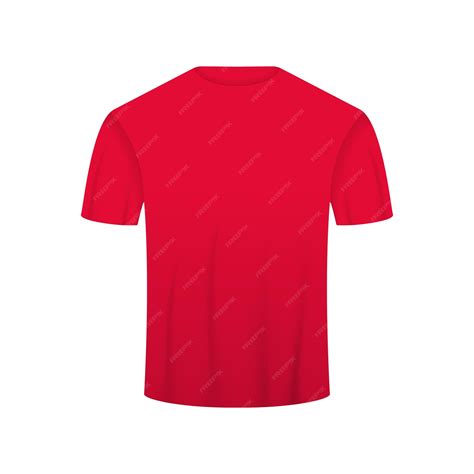 Premium Vector Tshirt Mockup With Short Sleeves Isolated On