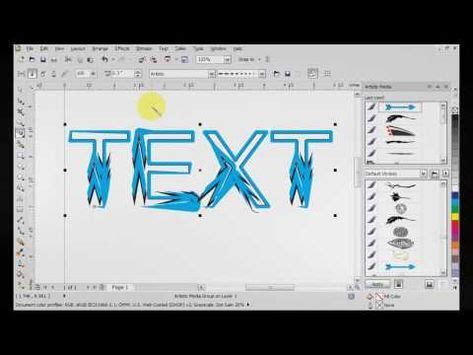 Corel Draw X5 Artistic Media Tutorial Artofit