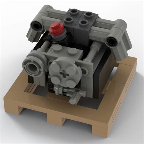 Lego Moc Vw Type 4 Boxer Engine Vw T3 By Iuusion Rebrickable