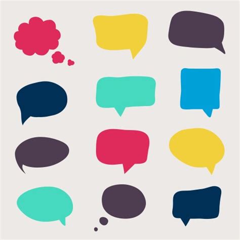 Speech Bubbles Set On White Background Royalty Free Vector