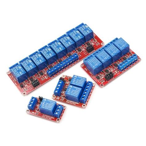 Jual 1 2 4 8 Channel Relay Module 5V 12V 24V Optocoupler High Low
