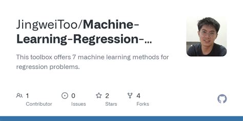 github jingweitoo machine learning regression toolbox this toolbox