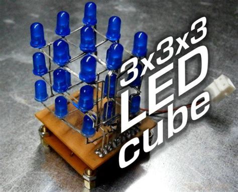 PIC Cube X X LED Cube Led Electronics Projects Diy