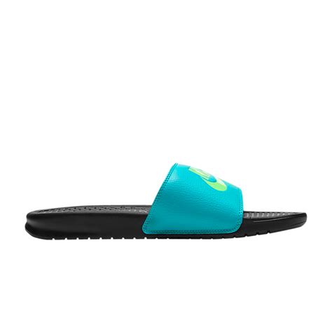 Nike Benassi Jdi Oracle Aqua Black Editorialist