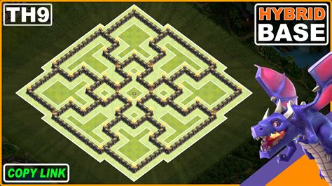 Ultimate Town Hall 9 Base With Centralized Town Hall [copy Link] Base Of Clans