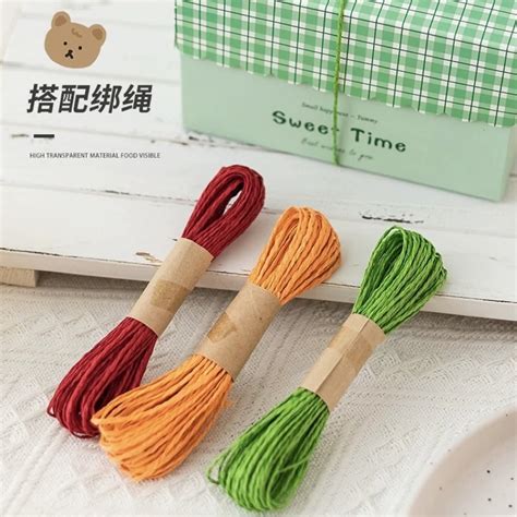 Creative Dessert Packing Box Biscuit Packaging Box Kotak Biskut Bakery Box创意小田园风格饼干打包盒 Shopee